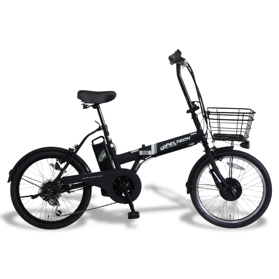 20インチ 折り畳み電動アシスト自転車 外装6段変速 【簡易組立必要品】(TDN-208L) ＊販売証明書付き – PELTECH公式サイト